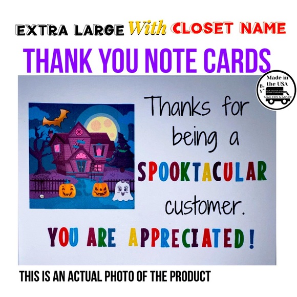 Mailers N More | Office | Posh Thank You Handmade Notecards Extra Large ...